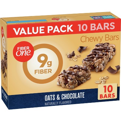 Fiber One Oats & Chocolate Chewy Bars - 10ct : Target