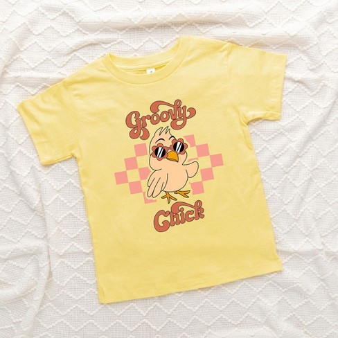 The Juniper Shop Groovy Chick Checkered Toddler Short Sleeve Tee - 5t ...