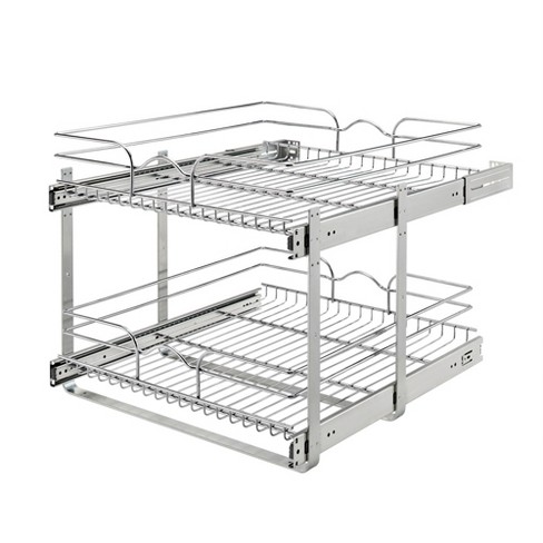 Rev-a-shelf 2-tier Kitchen Cabinet Pull Out Shelf And Drawer Organizer ...