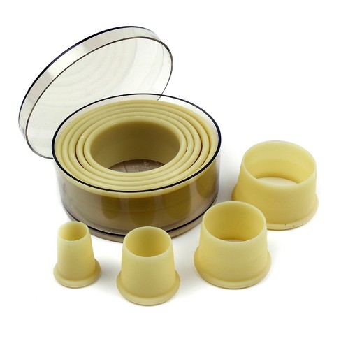 O'creme Heat Resistant Cutters, Round, Plastic, 9-piece Set : Target