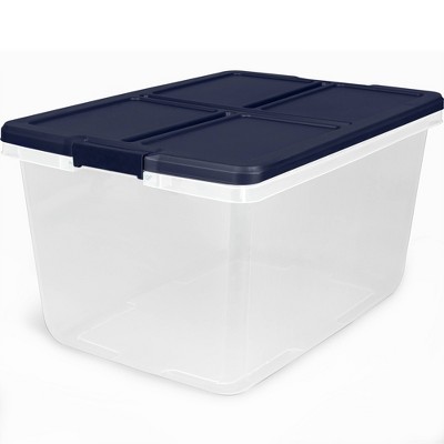 Home Logic 66qt 6pk Storage Bins Clear : Target