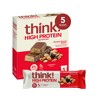 Think! High Protein Chunky Peanut Butter Bars - 5ct : Target