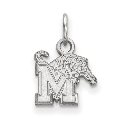 Black Bow Jewelry 10k White Gold University Of Memphis Ncaa Extra Small ...
