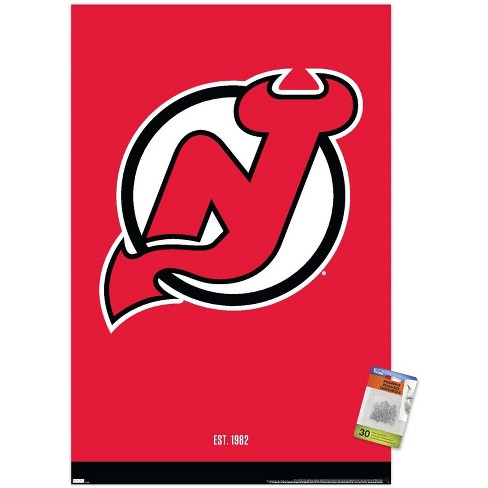 Trends International Nhl New Jersey Devils - Logo 21 Unframed Wall ...