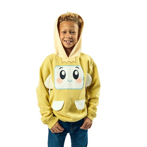 Lankybox Boxy Long Sleeve Boy's Yellow Cosplay Hoodie-2t : Target