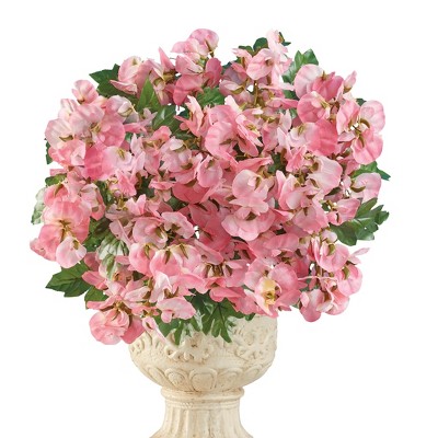 Collections Etc Artificial Sweet Pea Bushes - Set Of 3 10 X 10 X 20 ...