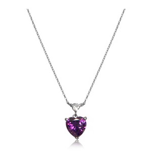 Jewels by Sunaina - YARA Heart Necklace - Purple - 16" : Target