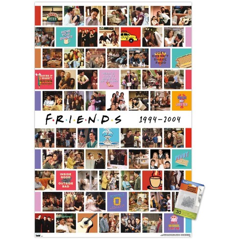 Trends International Friends - Collage Unframed Wall Poster Print Clear ...