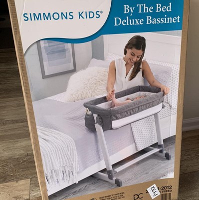Simmons Kids' By The Bed City Sleeper Bassinet - Gray Tweed : Target