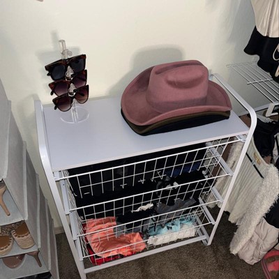 4 Drawer Metal Storage Organizer White - Brightroom™ : Target