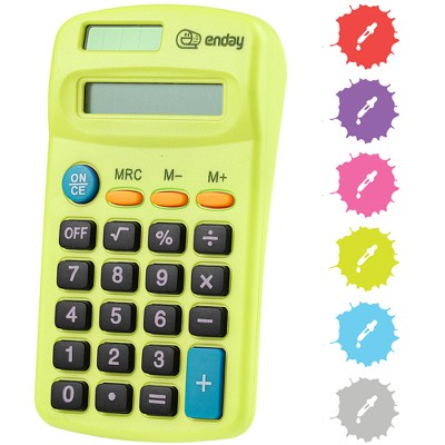 Enday 8-digit Pocket Size Calculator, Green : Target