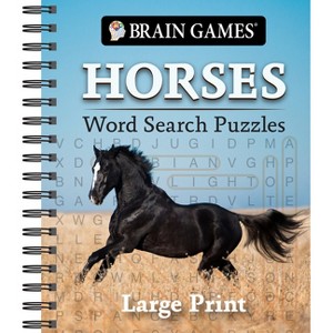 Brain Games - Horses Word Search Puzzles - Large Print - (Brain Games ...