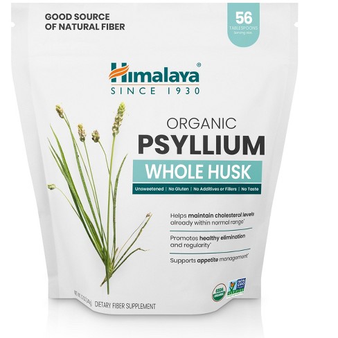 Himalaya Organic Psyllium Whole Husk For Daily Fiber, Weight Management ...