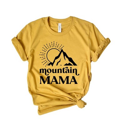 Simply Sage Market Women's Mountain Mama Sun Short Sleeve Graphic Tee ...