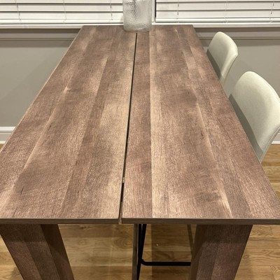 Costway Dining Table Counter Height Rectangular Kitchen Living Room ...