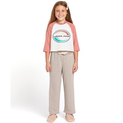 Volcom Little Girls Lived In Lounge Frenchie Pants, Moondust - 6 : Target