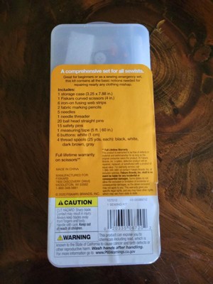 Fiskars Sewing Survival Kit: Travel Size With Tape Measure, Needles ...