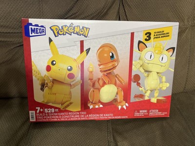 Mega Pokemon Building Kit, Kanto Region Trio With 3 Action Figures ...