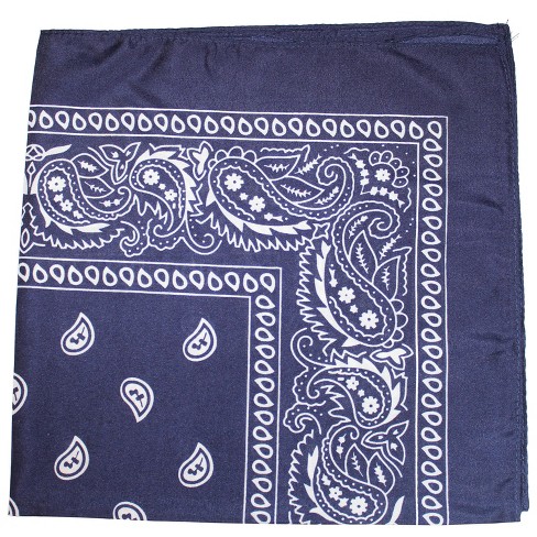 Mechaly Paisley 100% Cotton Bandanas - 3 Pack - 3 Blue - One Size : Target