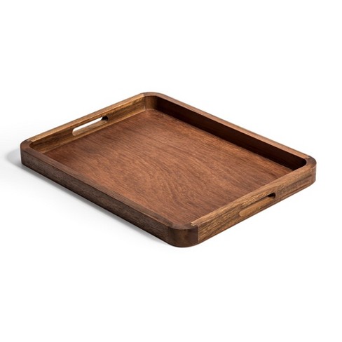 Kalmar Home Solid Acacia Rectangle Serving Tray : Target