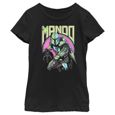 Boy's Star Wars The Mandalorian This Is The Way Mando T-shirt - Navy ...