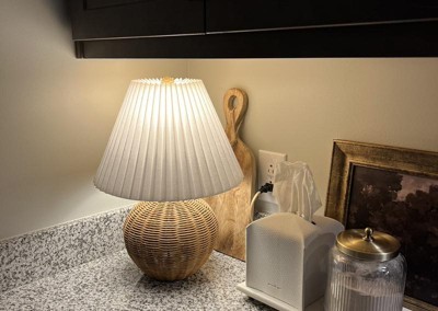 Natural Wicker Table Lamp Brown - Threshold™ Designed With Studio Mcgee ...