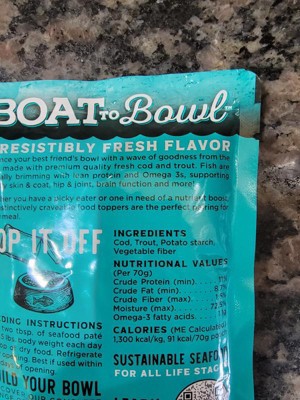 Boat To Bowl Cod And Trout Seafood Fish Flavor Food Topper Wet Cat And ...