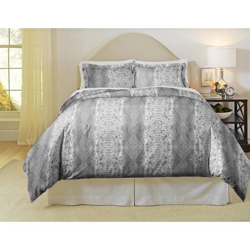 Pointehaven 180 Gsm Python 100% Cotton Heavy Weight Flannel 3 Pc Duvet ...