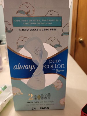 Always Pure Cotton With Wings Size 1 Regular Unscented - 28ct : Target
