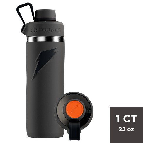 Gatorade 22oz Stainless Steel Twist Cap Water Bottle - Gray: Portable ...