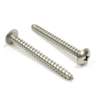Bolt Dropper 10 X 1-1/2" Stainless Truss Head Phillips Wood Screw - 100 ...