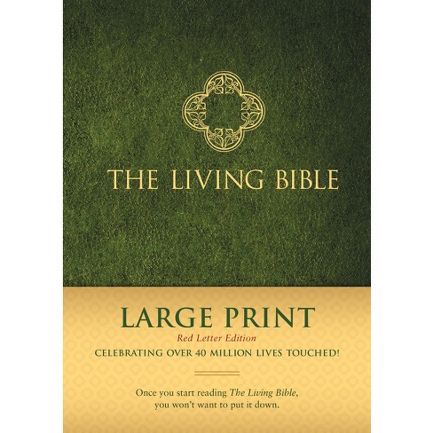 The Living Bible Large Print Red Letter Edition - (hardcover) : Target