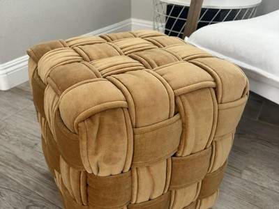 Square Woven Pouf Ottoman - Threshold™ : Target
