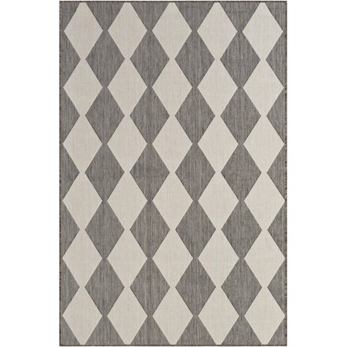 Nourison Positano Retro Diamond Flatweave Indoor Outdoor Low Pile Area ...