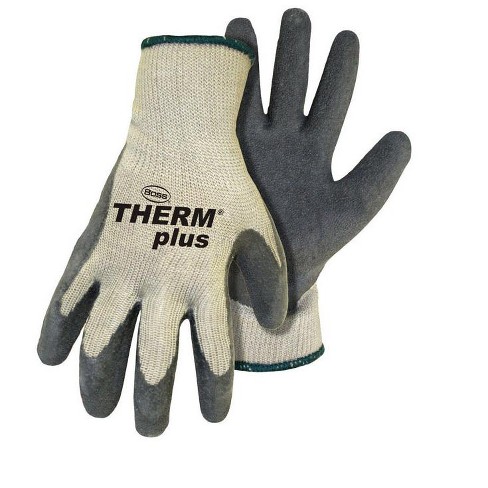 Boss Therm Plus Men's Indoor/outdoor String Knit Work Gloves Gray/white ...