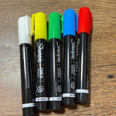Sharpie 5pk Wet Erase Chalk Markers Medium Point : Target