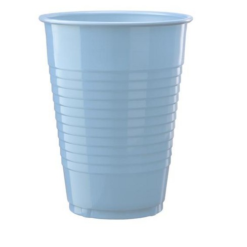 Exquisite 12 Ounce Disposable Light Blue Plastic Cups-50 Count : Target