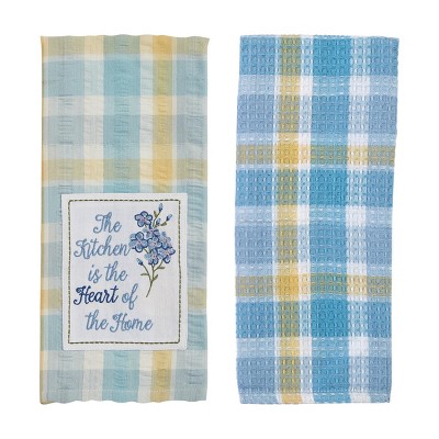 Park Designs Forget Me Not Decorative Dishtowel And Waffle Towel Bundle ...