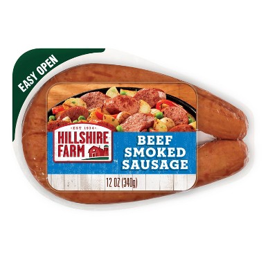 Hillshire Farm Beef Smoked Sausage Rope - 12oz : Target
