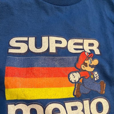Toddler's Nintendo Super Mario Distressed T-shirt - Royal Blue - 2t ...