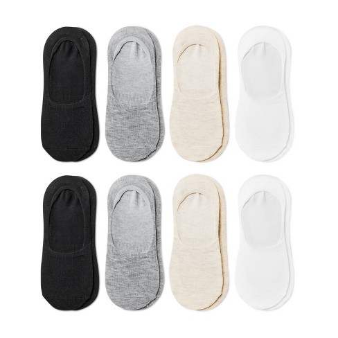 Women's 8pk Liner Socks - Dealworthy™ White/heather Gray/oatmeal ...