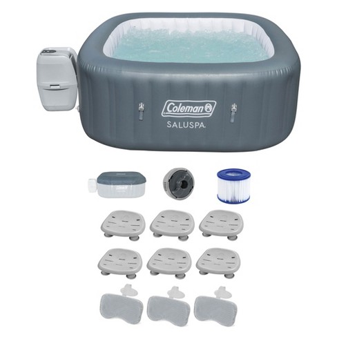 Bestway Coleman Hawaii Airjet Inflatable Hot Tub With Energysense Cover, Grey + Bestway Saluspa ...