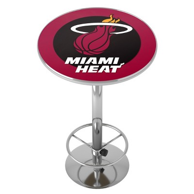 Miami Heat Logo Bar Table With Footrest : Target
