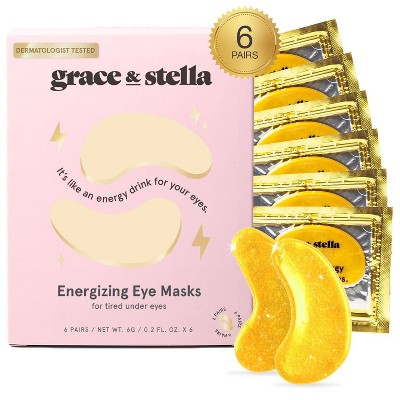 Grace & Stella Moisturising Under Eye Mask - Pink - 6 Pairs : Target