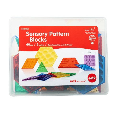 Edxeducation® Translucent Sensory Pattern Blocks : Target
