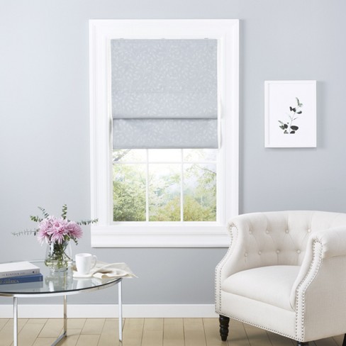 Exclusive Home Bolan Botanical Total Blackout Roman Shade : Target