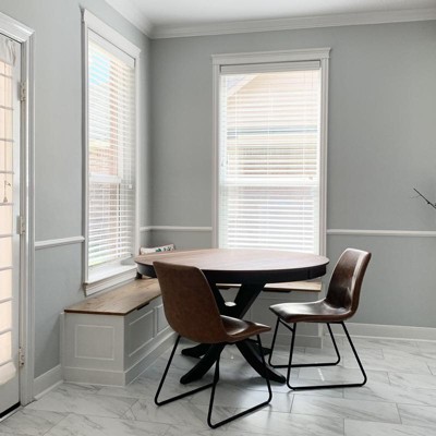 Linon Tobin Traditional Solid Wood Backless Storage Corner Breakfast ...