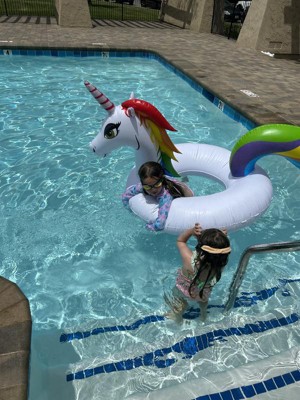 Poolmaster 48" Inflatable Swimming Pool Party Float - Seahorse/coral ...