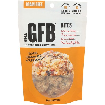 The GFB Bites Dark Chocolate Hazelnut - 4 oz (Case of 6) : Target