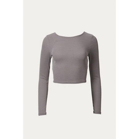 Women's Ribbed Open-back Stretch-modal Top - By Together : Target